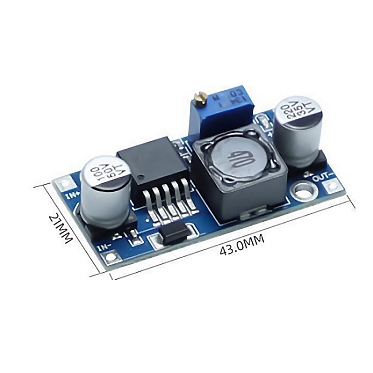 10Gtek# Buck Converter Step Down Module LM2596 DC to DC Voltage Regulator, 3.0~40V to 1.5~35V Power Supply Module, Pack of 2