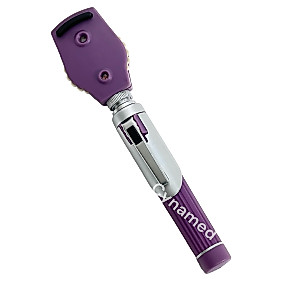 Premium Double Handle Otoscope Set -Otoscope/Great for School -Cynamed (PURPLE)