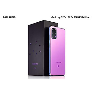 Samsung Galaxy S20+ 5G BTS Edition Factory Unlocked New Android Cell phone US Version| 128GB of Storage | Fingerprint ID and Facial Recognition | Long-Lasting Battery | Haze Purple