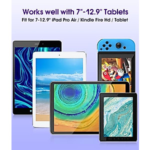 Lpoake Upgraded Car Headrest Mount Holder, Tablet Holder for Car Back Seat, Tablet Mount for Kids Fits All 7-12.9'' Tablets