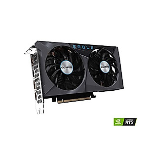 GIGABYTE GeForce RTX 3050 Eagle OC 8G Graphics Card, 2X WINDFORCE Fans, 8GB 128-bit GDDR6, GV-N3050EAGLE OC-8GD Video Card