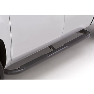 Lund 23474754 Black Steel 4" Oval Bent Nerf Bars for 1994-2001 Dodge Ram 1500, 1994-2002 Ram 2500/3500 Quad Cab