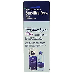 Sensitive Eyes Plus Saline Solution, 12 oz