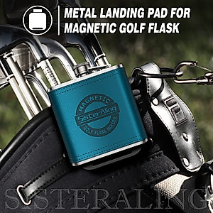 SisterAling Golf Bag Metal Landing Pads for Magnetic Golf Towel,Golf Rangefinder,Golf Flask,Golf Speaker- Quick Access to Magnetic Golf Equipment and Accessories-Gift for Golfers-US Patent