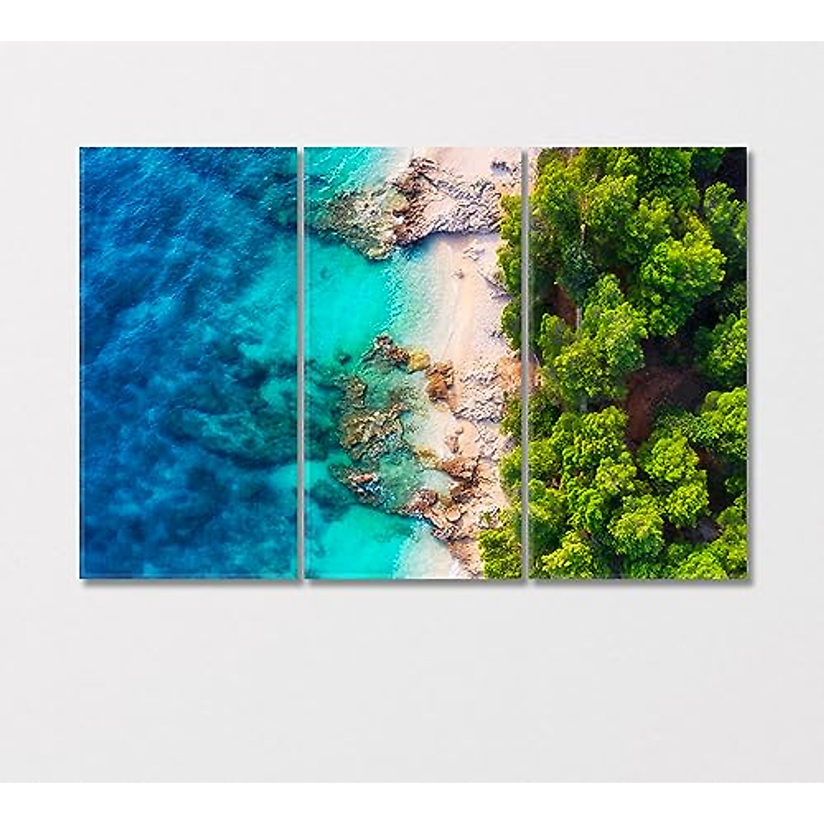 Croatia's Turquoise Coast Canvas Print 5 Panels / 36x24 inches