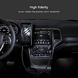 CableCreation 3.5mm Audio Cable, 6FT Right Angle Male to Male Auxiliary Stereo HiFi Cable with Silver-Plating Copper Core Compatible with Car, iPhones, Tablets, 24K Gold Plated, 1.8M