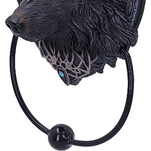 Nemesis Now Wolf Moon Door Knocker 20.5cm, Black