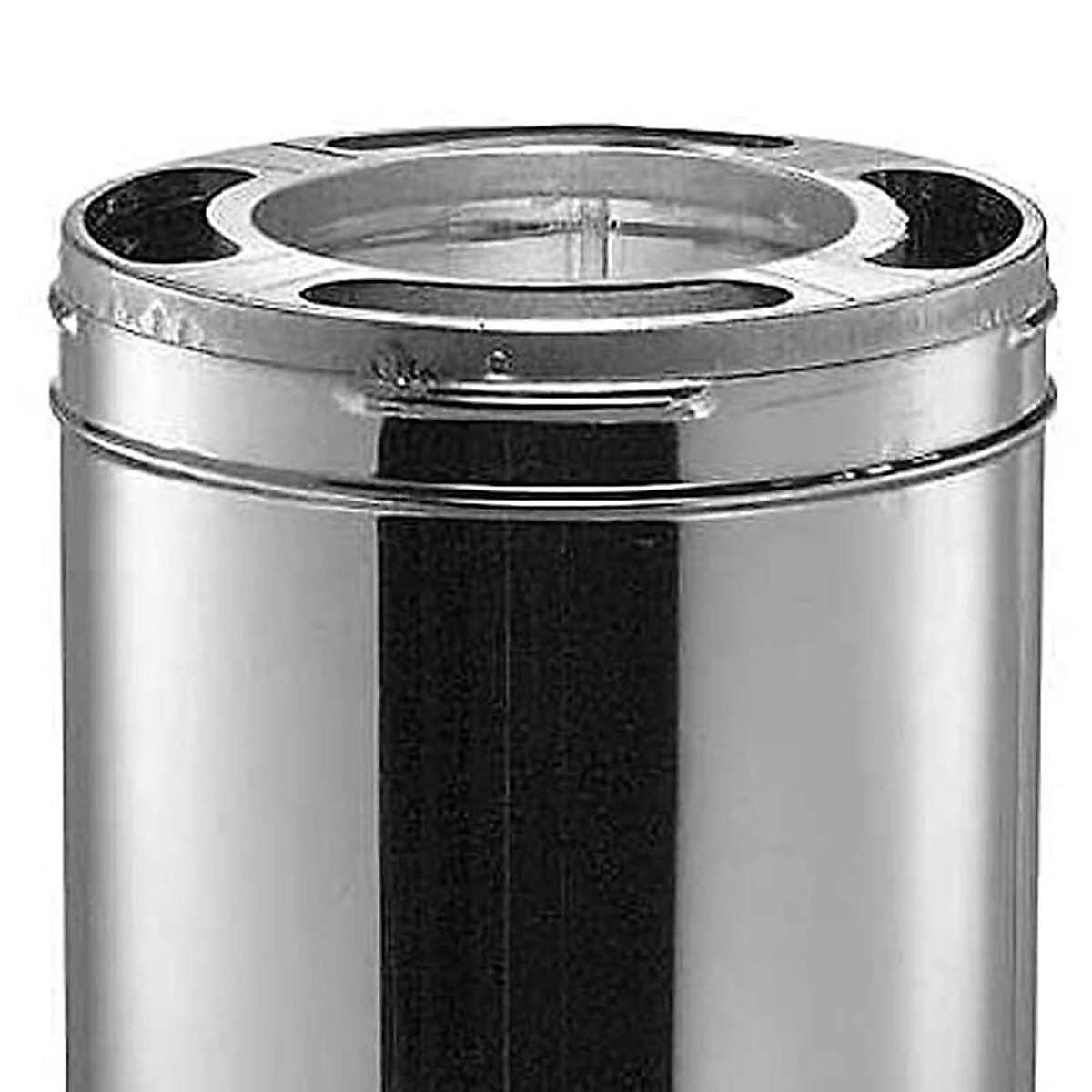 DuraVent 6DP 24 DuraPlus Triple Wall Chimney Pipe for Wood Stoves, Fireplaces, Furnaces, Boilers Stoves, Ranges, Water Heaters, 6 Diameter by 24