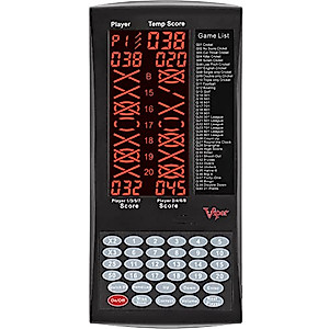 Viper ProScore Digital Dart Scorer Electronic Dartboard Scoreboard For Up to 8 Players, with 40 Games and 655 Game Options, Including Cricket and X01, Black
