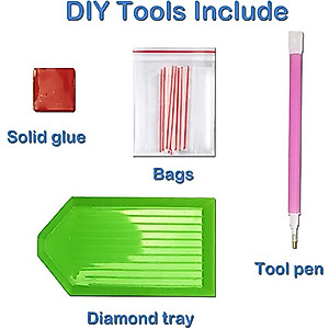 Lunyloer Diamond Painting, 5D Moon Diamond Painting Art Kits for Adults, DIY Full Drill Diamond Dots Paintings Picture Arts Embroidery Craft Kits for Home Wall Art Decor 12 X 16 Inch