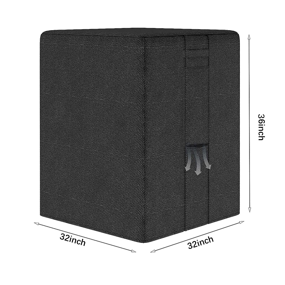 QEES Central Air Conditioner Cover AC Cover Mini Fridge Cover for Outdoor Protection - Water and Weather Resistant, Lightweight Material, for Outside Units Covers（L: 32x32x36）