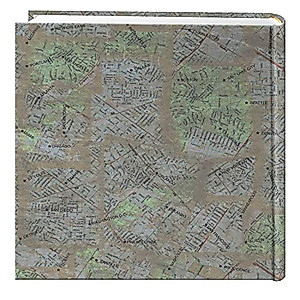 Pioneer Photo Albums DA-200MAP/CM 200-Pocket Photo Album with Printed Travel Design Cover, City Maps