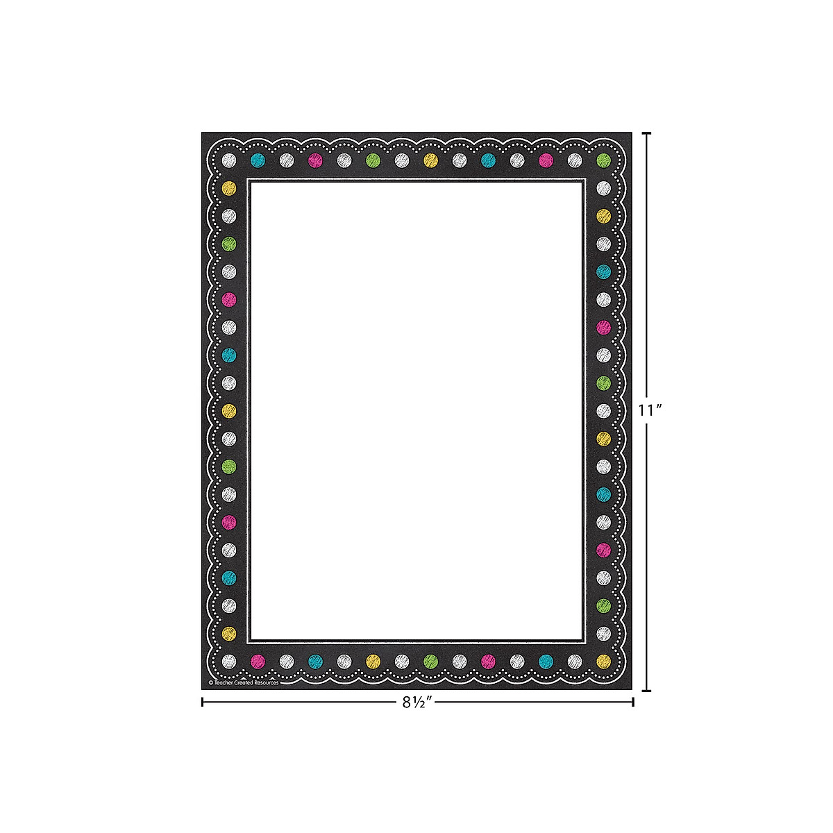 Teacher Created Resources Chalkboard Bright's Computer Paper (5837)