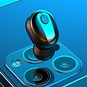 SamFansar Wireless Headset Low Power Conusumption Long Standby Time Lightweight Bluetooth-compatible5.0 HiFi Sports Mini in-Ear Earphone for Running Black