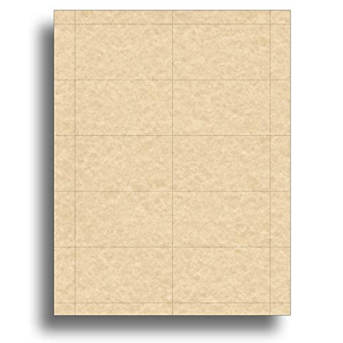 Parchment Style Business Cards - 25 Sheets / 250 Business Cards - 65lb Cover (176 GSM) (Brown)