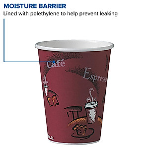 Solo 412SIN-0041 12 oz Bistro SSP Paper Hot Cup (Case of 1000)
