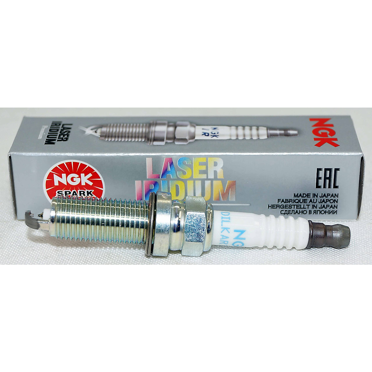 NGK Laser Iridium Spark Plug DILKAR7H11GS 96964 (Pack of 4) for TLX ILX Accord Civic CR-V Reach 26.5mm Gap 1.1mm Resistor Value 5K Ohm Cast Iron 10.8-18 lb. ft. Aluminum 10.8-14.5 lb. ft.