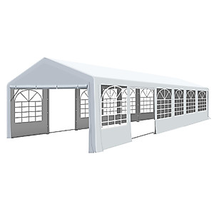 Raysfung 20' x 40' Heavy Duty Party Tent, Outdoor Large Wedding Tent with Removable Sidewalls Event Canopy Shelter for Birthday Party, Outdoor Event