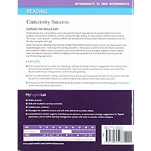 University Success Reading Intermediate to High-Intermediate, Student Book with MyEnglishLab