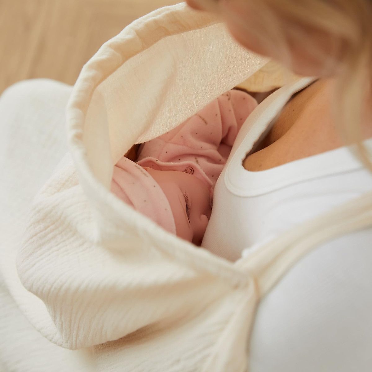 PPOGOO Nursing Cover for Breastfeeding Super Soft Multi Use for Baby Car Seat Covers Canopy Shopping Cart Cover Scarf Light Blanket Stroller Cover