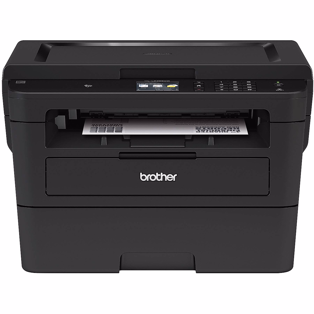 Brother Compact Monochrome Laser Printer, HLL2395DW, Flatbed Copy & Scan, Wireless Printing, NFC, Cloud-Based Printing & Scanning, Amazon Dash Replenishment Enabled (Renewed)