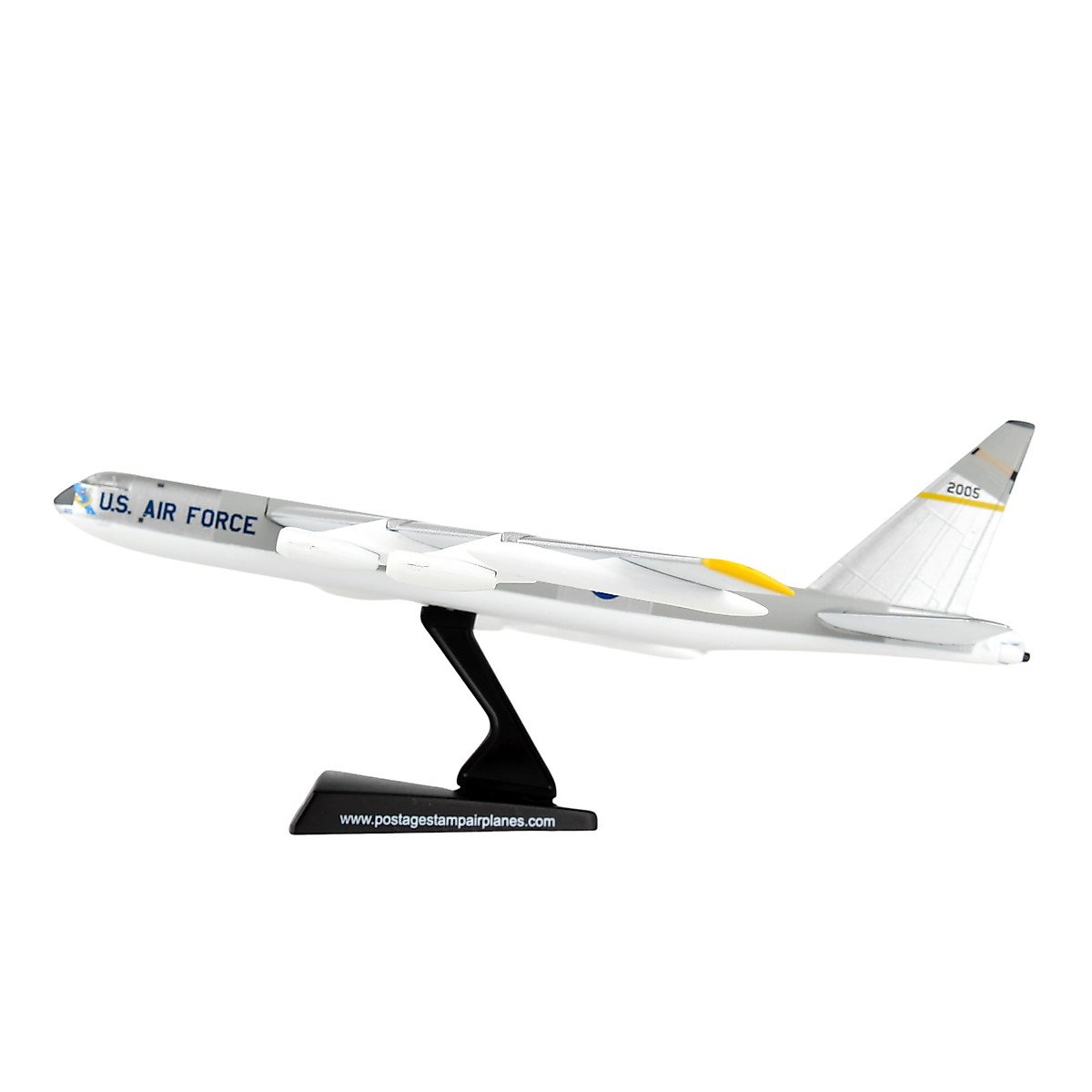Daron Worldwide Trading Postage Stamp USAF B-52 Stratofortress 1/300 Silve Airplane Model
