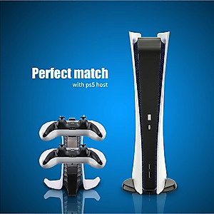 ECHZOVE PS5 Controller Charging Dock, Playstation 5 Controller Charging Station, PS5 Controller Accessories