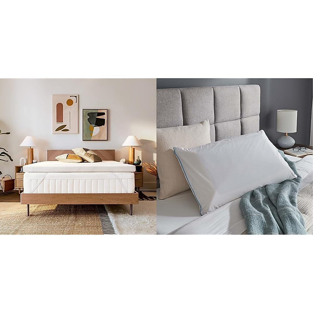 TEMPUR-Adapt (Supreme) 3" Memory Foam Mattress Topper and Tempur-Pedic TEMPUR-Cloud Breeze Dual Cooling Pillow