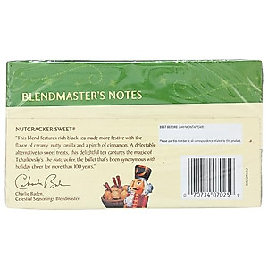 Celestial Seasonings Black Tea, Nutcracker Sweet, 18 Count
