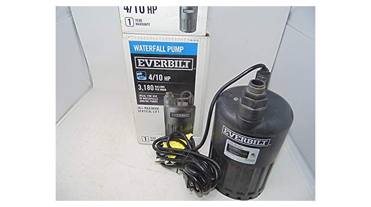 Everbilt 4/10 HP Waterfall Pump | Reliable Water Garden Solution