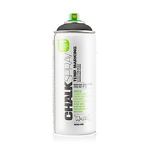 Montana Cans Chalk Spray Paint, 400ml, Black, 13.5 Fl Oz (Pack of 1)