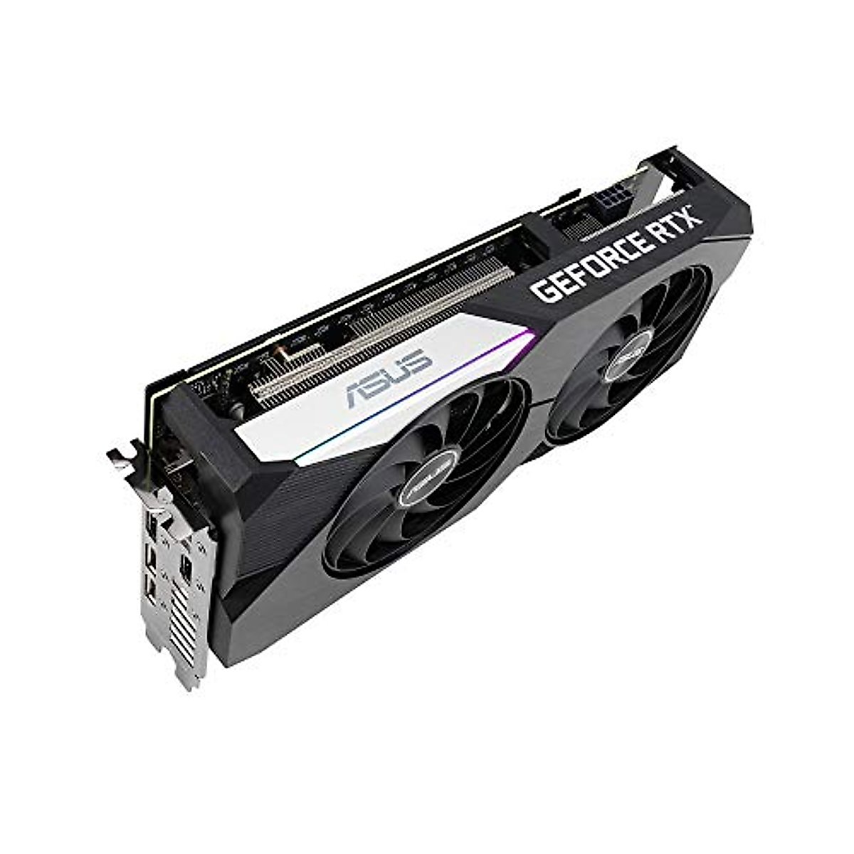 ASUS Dual NVIDIA GeForce RTX 3060 Ti OC Edition Gaming Graphics Card (PCIe 4.0, 8GB GDDR6 Memory, HDMI 2.1, DisplayPort 1.4a, Axial-Tech Fan Design, Dual BIOS, Protective Backplate, GPU Tweak II)