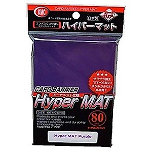 KMC Full Size Hyper Matte Sleeves (80-Pack), Purple, Standard Size, Fits MtG, Weiss, Pokemon