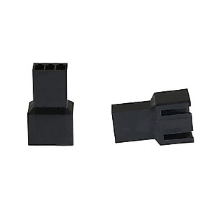 BAIRONG 5PCS Male 3-Pin PC Fan Connector Kit (5PCS 3Pin Connector Housings + 15PCS Terminal Crimp Pins) for Desktop