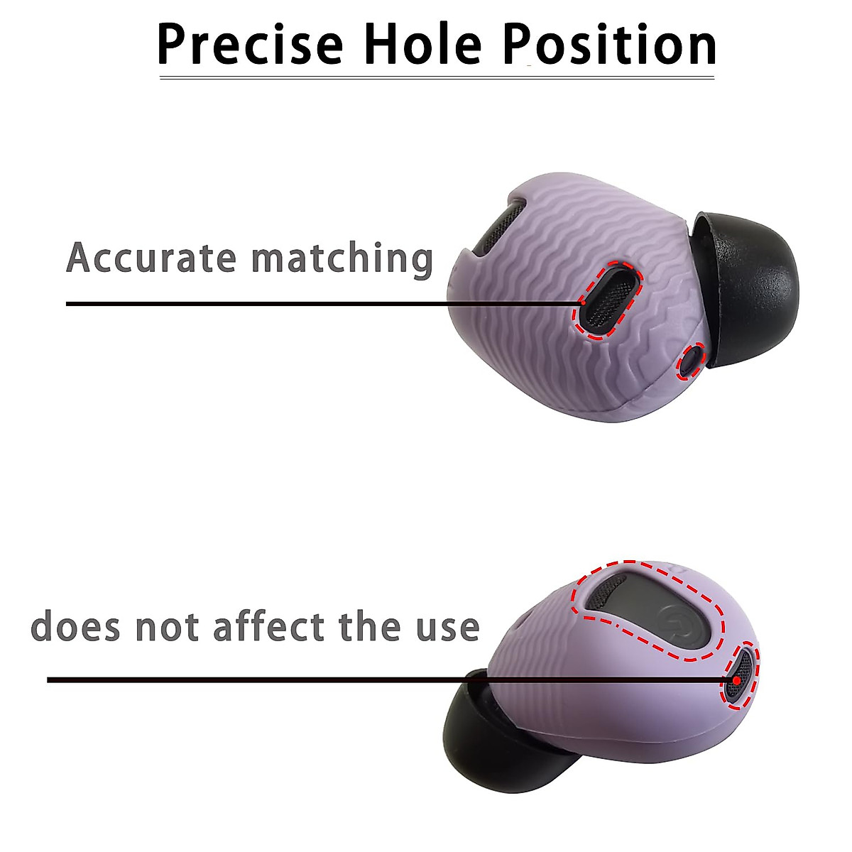 Luckvan 5 Pairs Anti Slip Sport Ear Cover for Google Pixel Buds Pro Ear Hook Earbuds Cover for Pixel Buds Pro Earbuds Replacement Ear Tips