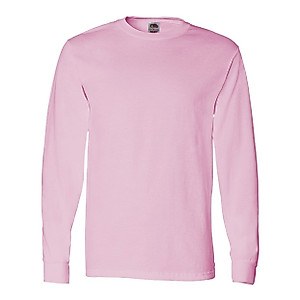 Fruit of the Loom Adult 5 oz. Long-Sleeve T-Shirt, Classic Pink, M