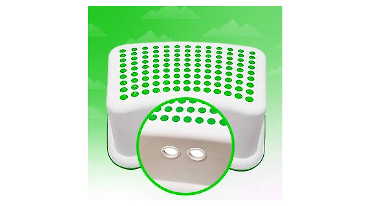 Kids Green Step Stool for Potty Training & More - Durable & Portable