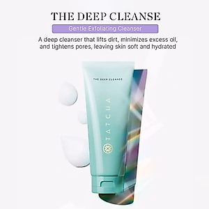 TATCHA The Deep Cleanse | Deep, Gentle Exfoliating Cleanser, Lifts Dirt, Minimizes Excess Oil & Unclogs & Tightens Pores | 5 oz