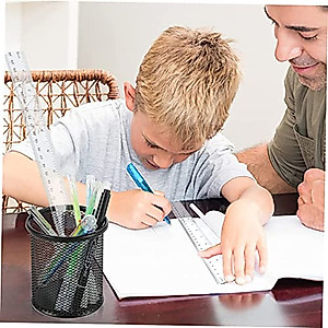 NUOBESTY 20pcs Ruler Ruler Rulers Shatterproof Ruler Clear Ruler Metric Ruler Plastic Rulers Classroom Supplies Technical Drawing Ruler Rulers Bulk for Classroom Use Scale