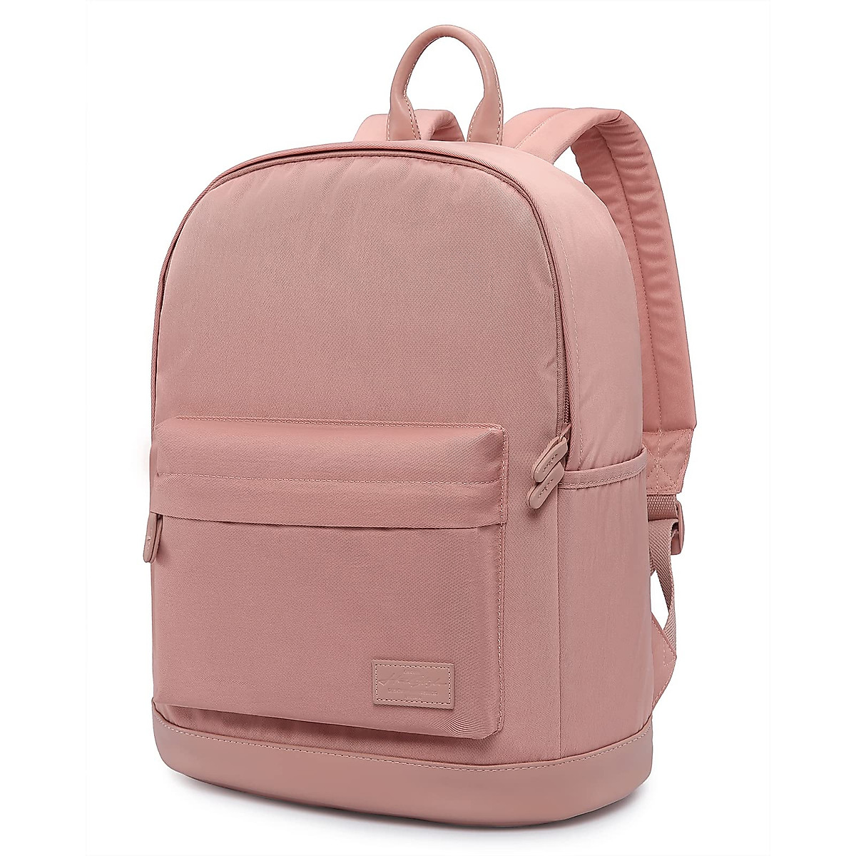 HotStyle Casual Daypack Backpack for Tween & Teen Girls, Multipurpose Middle School Bag Bookbag, Dome Top, Plain, Rose Gold