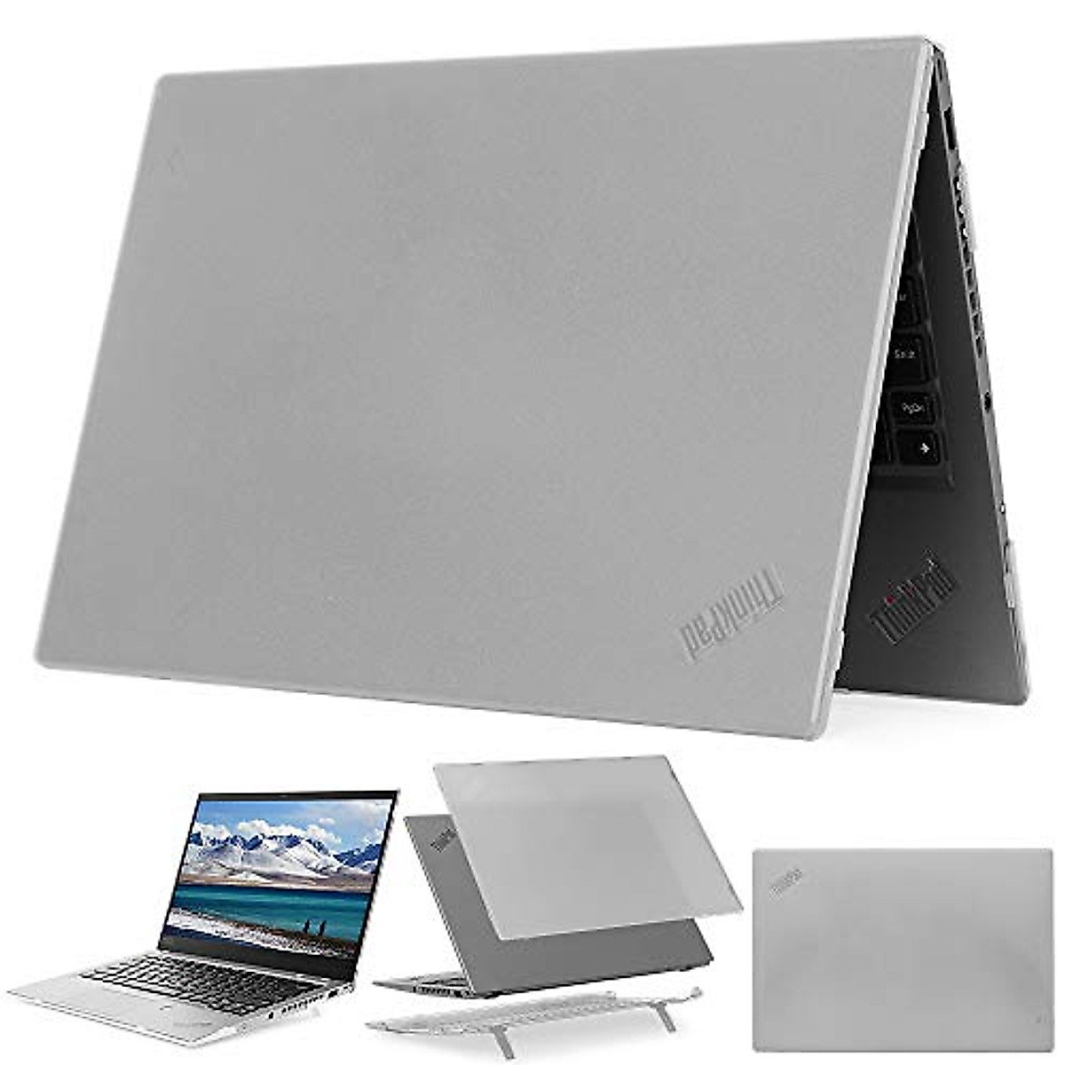 mCover Case Compatible for 2019~2021 14" Lenovo ThinkPad X1 Carbon G7 Gen 7 Gen 8 G8 non-2-in-1 Laptop Computers ONLY (NOT Fitting Any Other Lenovo Models) - Clear