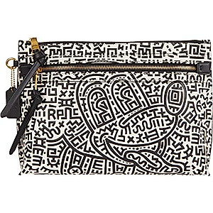 COACH Disney X Keith Haring Academy Pouch in Mickey Print Black/White One Size