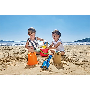 Hape 5-in-1 Beach Set Sand Toys for Toddlers 18 Months and Up