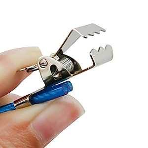 HSCGIN 10pcs Hanging Metal Towel Clips 2x4cm Metal Kitchen Towels Clips with Hanging Loop for Home Kitchen Bathroom Cupboards Hanging Towels