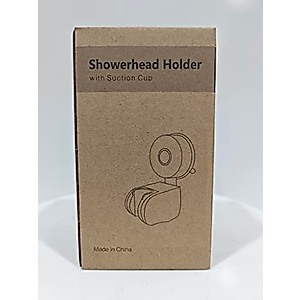 YOHOM Shower Head Holder Suction Cup Handheld Shower Bracket Adjustable Vacuum Shower Wand Hose Holder for Sprayer Nozzle Removable Bathroom Shower Accessory Clip Wall Mount Stainless Steel Brushed