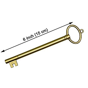 Maydahui 12PCS Key Shape Rollerball Pen Delicate Durable Retro Pens Black Gel Ink Refills for Boys School Stationery Supplies