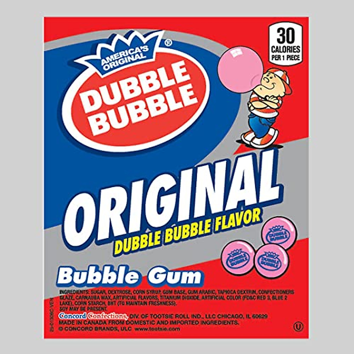 Dubble Bubble 1928 Pink Gumballs Bulk - Nostalgic & Classic Candy