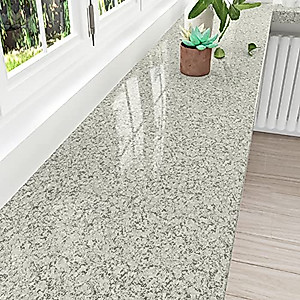 Granite Contact Paper for Countertops Grey Marble Wallpaper Peel and Stick Waterproof Self Adhesive Removable Wallpapers Decorative Vinyl Wall Paper Roll for Kitchen Cabinets Shelf 24'' x 118''