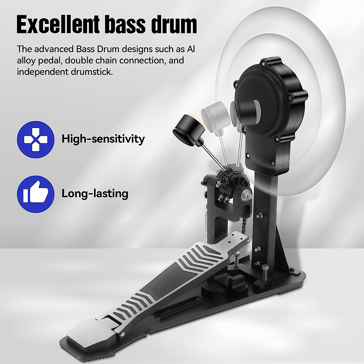 Asmuse Electronic Drum Set Kit for Adults Beginners with 8 inch Mesh Snare Electric Drum Set with Rim Shot and Cymbal Choke Function,USB MIDI Supported,2 Pairs of Drum Sticks &Headphone Set Included