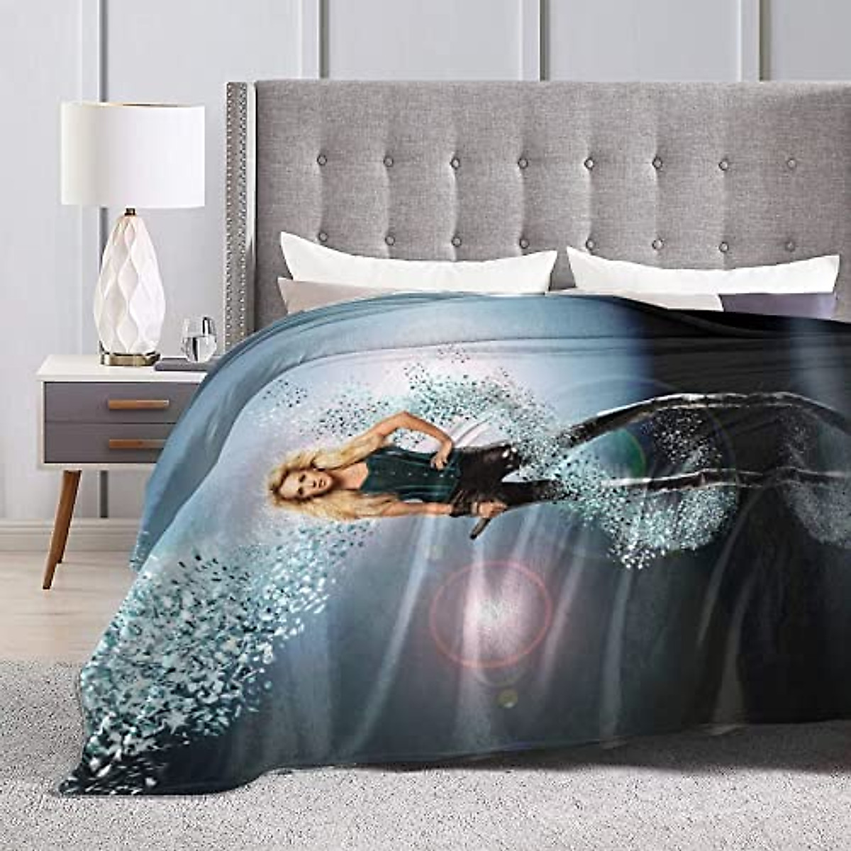 AzudyaPle Flannel Blanket Carrie Singer Underwood Throw Blanket Air Conditioning Blanket for All Season Living Room Bedroom 80"x60"